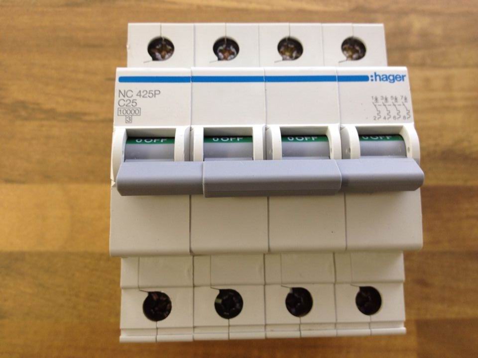 Hager NC425P circuit breaker 4P25A genuine original Hagrid,breaker