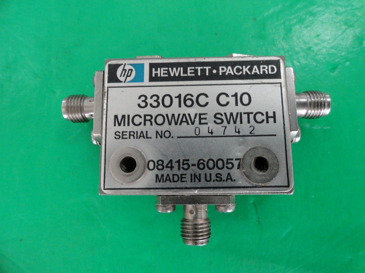 HP/Agilent 33016C-C10 0.1-18GHz SPDT 12V,RF Microwave
