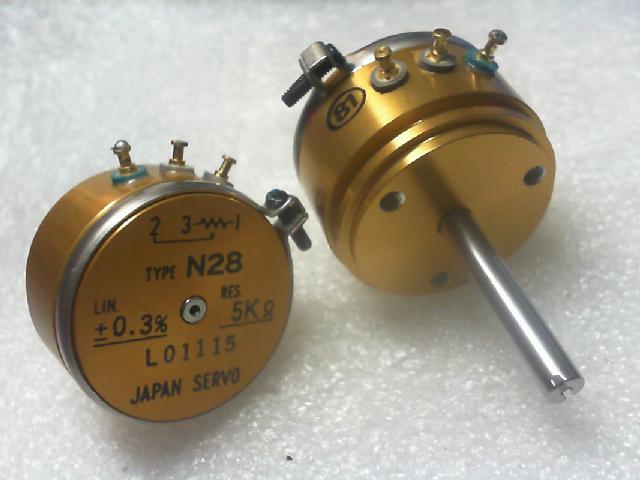 Japan SERVO high precision potentiometer [5K]... N28,Potentiometers