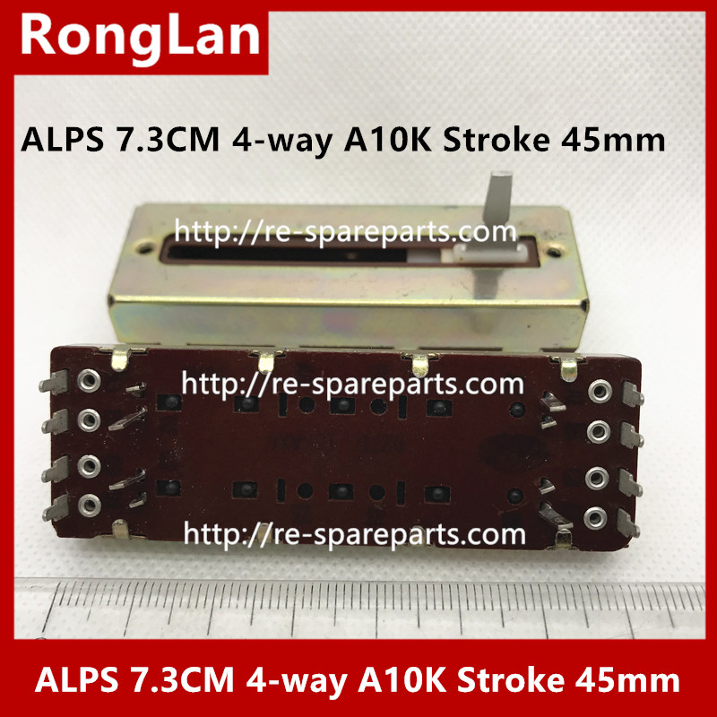 Japanese ALPS Sliding Potentiometer 7.3 cm Direct Sliding 4-way A10K ...